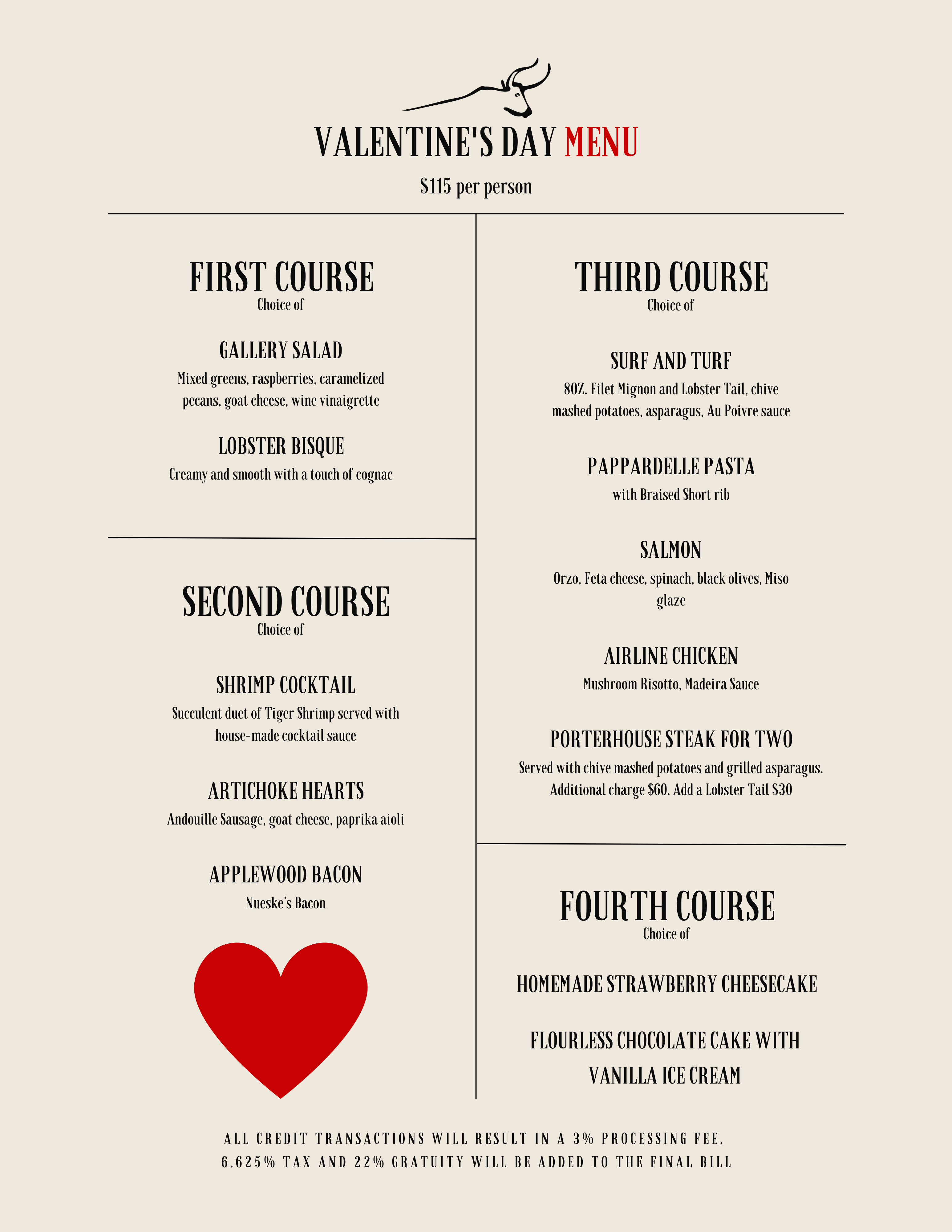 Valentine's Dinner in Jersey City | Liberty Prime Steakhouse